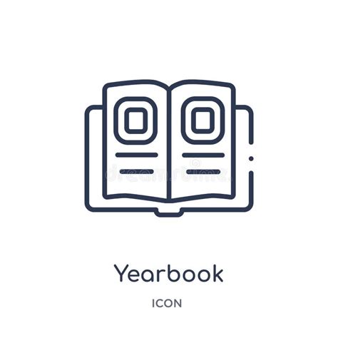 Linear Yearbook Icon From General Outline Collection Thin Line