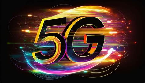 5g 무선 인터넷 광역 네트워크 데이터 속도 기술 Generative Ai 프리미엄 사진