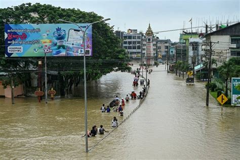 Record Rains Floods Displace 14000 In Myanmar The Manila Times
