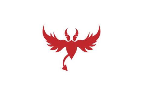 Red Devil Logo Vector Illustration Graphic By Fahrul Junianto