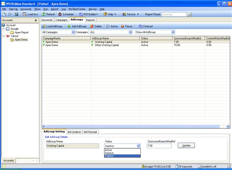 Ppc Pay Per Click Bid Management Software For Add Adgroups Ad Creatives
