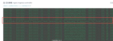 nginx ingress日志可视化分析 潇湘夜雨