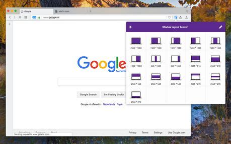 Window Layout Resizer Extension Opera Add Ons