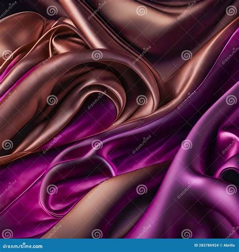 Solid Background Of Graceful Silk Silky Satin Fabric Stock Illustration