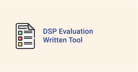 Dsp Evaluation Tools And Explanations Regional Centers For Workforce
