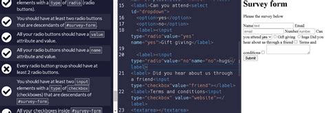 Survey Form Build A Survey Form Html Css The Freecodecamp Forum