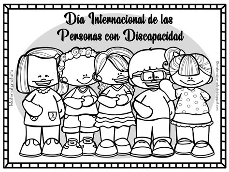 Dibujos Para Colorear DÍa Internacional De Las Personas Con Discapacidad