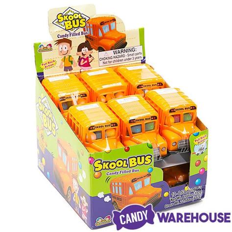 Skool Bus Candy Filled School Buses 12 Piece Box Bestcandyshop
