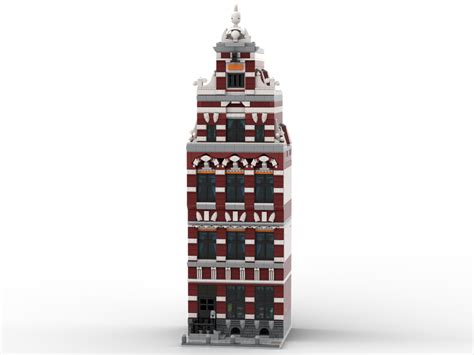 Lego Moc Amsterdam Canal House 2 By Huebre Rebrickable Build With Lego