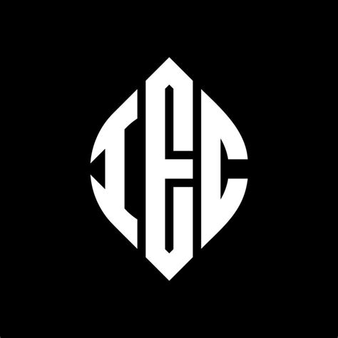 Iec Circle Letter Logo Design With Circle And Ellipse Shape Iec Ellipse Letters With