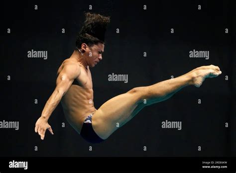 Carlos Daniel Ramos Rodriguez Of Cuba Competes During The Men S M Platform Diving Preliminary