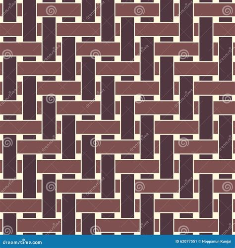 Geometric Seamless Pattern Background With Weave Style Stock Vector