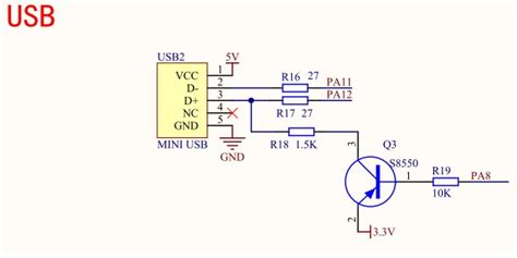 Stm32f103usb电路 电子发烧友网