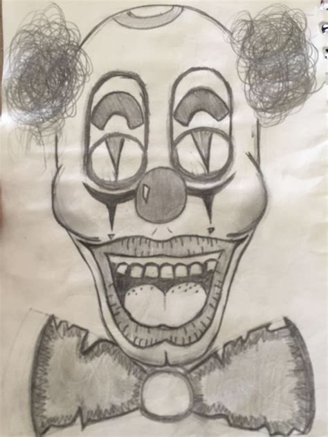 Creepy Clown Drawing At Getdrawings Free Download