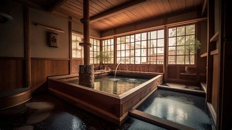 Japanese Traditional Style Shower Room Named Onsen Hot Spring