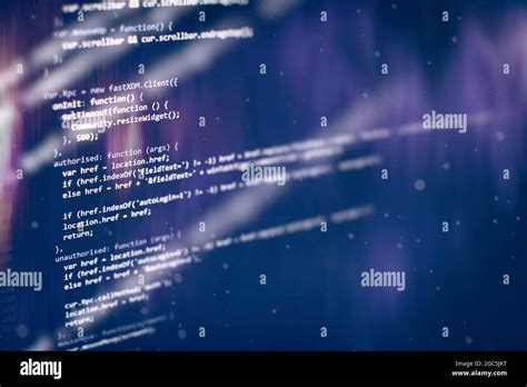 Abstract Computer Script Code Programming Code Screen Of Software