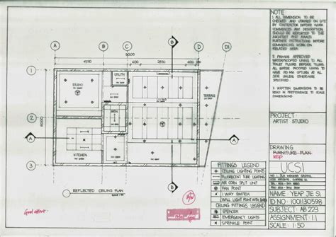 Master Piece Assignment 1 1 Orthographic Projection Rc Plan