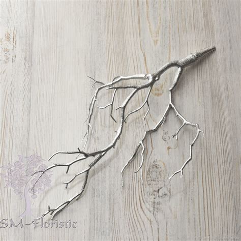 Ветка без листвы серебристая 12619 купить в интернет магазине Ярмарка Мастеров по цене 125