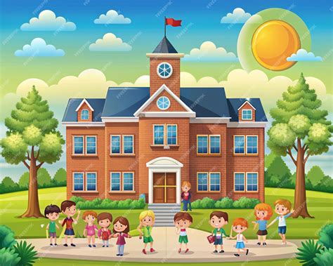 School Campus And Class Rom Premium Ai Generated Image