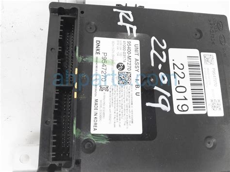 2021 Kia Forte Ibu Unit Assy 20l Lxs 95400m7270