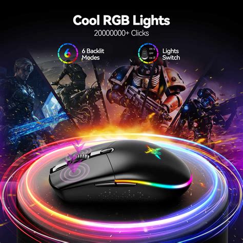 Tecknet Wireless Gaming Mouse With 8000 Dpi And 6 Programmable Buttons