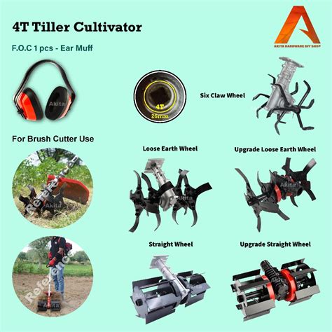 4t Tiller Cultivator Weeding Wheel Ripper Wheel Subsoil Wheel Grass