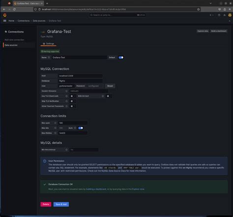 Grafana Mysql