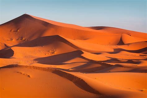 Sahara Desert Merzouga Morocco Taken Just After Sunrise Landscape Photography Sahara
