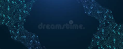 Modern Technology Circuit Board Texture Background Design Waves Flow Quantum Explosion