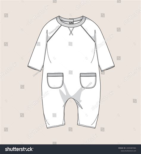 Romper Flat Sketch For Girls Over 1 530 Royalty Free Licensable Stock