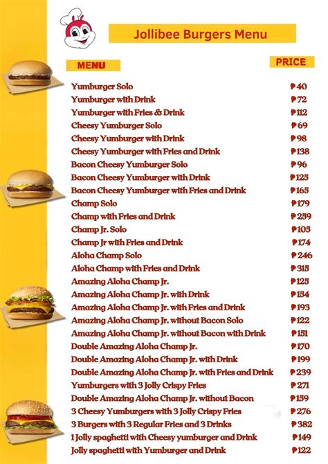 Jollibee Delivery Menu Order Your Favorite Meals Online