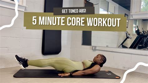 5 Minute Ab Workout Get Toned Abs Youtube