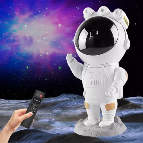 Astronaut Galaxy Projector Led With Nebula Timer And Remote Control £