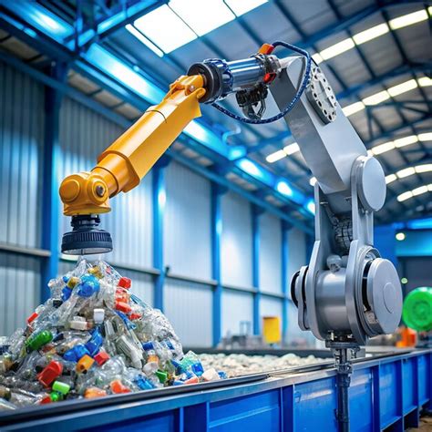 Intelligent Factory Automation Hand Robot Premium AI Generated Image