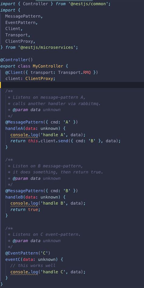 Microservices Multiple Message Pattern Handlers In The Same Controller Issue Nestjs