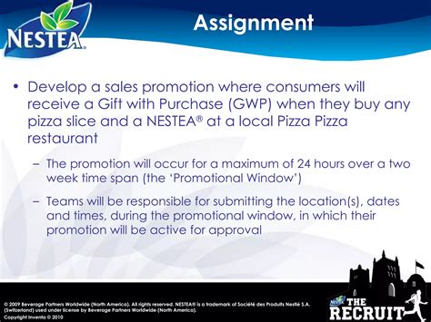 NESTEA The Recruit Challenge 2 Condensed Brief PPT