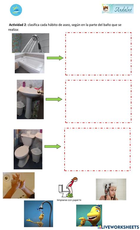 Hábitos De Higiene Exercise For Especial Live Worksheets