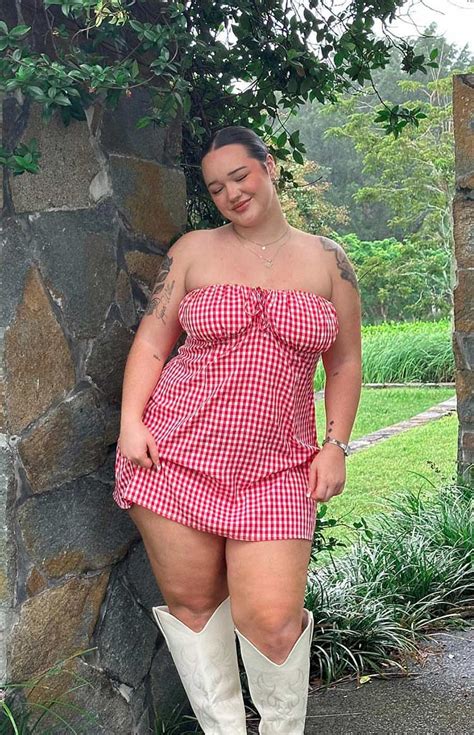 Faith Red Gingham Strapless Mini Dress Beginning Boutique Us