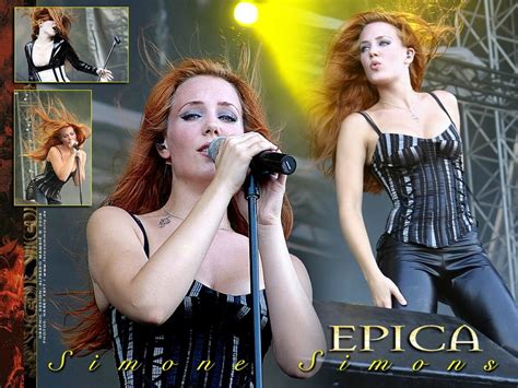 Simons Simone Simons Redhead Hd Entertainment Simone Art Epica