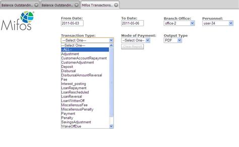Chapter How To Run Reports In Mifos Business Intelligence Suite