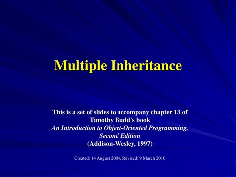 Ppt Scala Programming Multiple Inheritance Lecture Notes Powerpoint