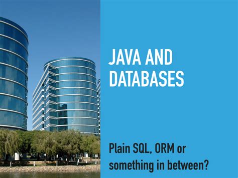 Database Centric Applications With Spring Boot And JOOQ Speaker Deck