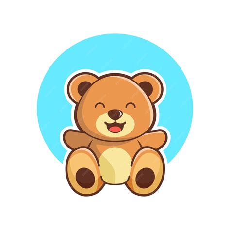 Premium Vector Vector Cute Teddy Bear Illustration