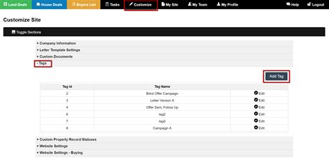 How Tags And Tagging Records Work In The Investment Dominator Crm The