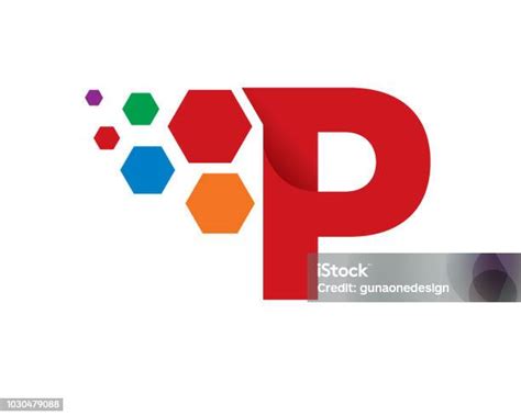 Letter P Template Design Vector Lambang Desain Konsep Simbol Kreatif Ikon Ilustrasi Stok Unduh