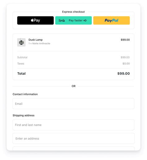Express Checkout Element Stripe Documentation