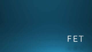 Field Effect Transistors PPTX