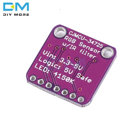 【kamdss015】digital Rgb Color Sensor Ir Filter White Led Tcs34725 Module For Arduino Uno R3 Diy