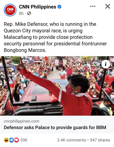 Rep Mike Defensor Who Is Running In The Quezon City Mayoral Race Is Urging Malacañang To