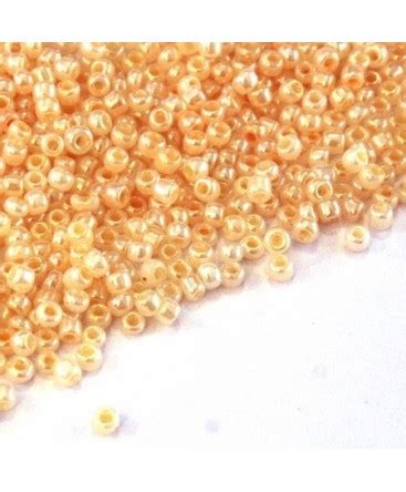 Perles de rocailles 2mm pêche lustré 15g
